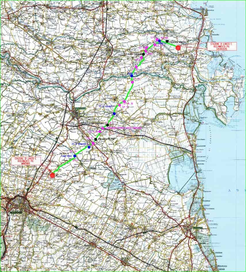 Snam gas network, and gas transportation infrastructure